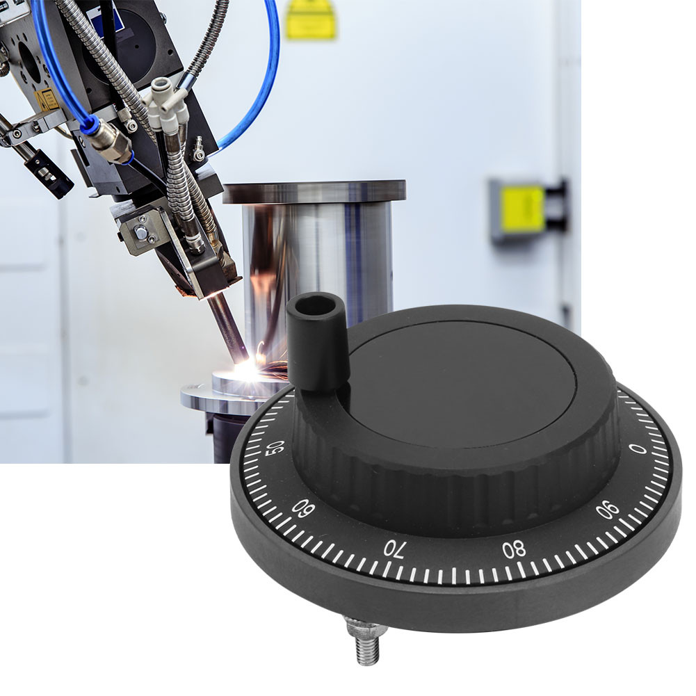 Haapeury 5V 80mm 6Pin Plastic CNC Pulser Handwheel 100PPR Manual Pulse ...