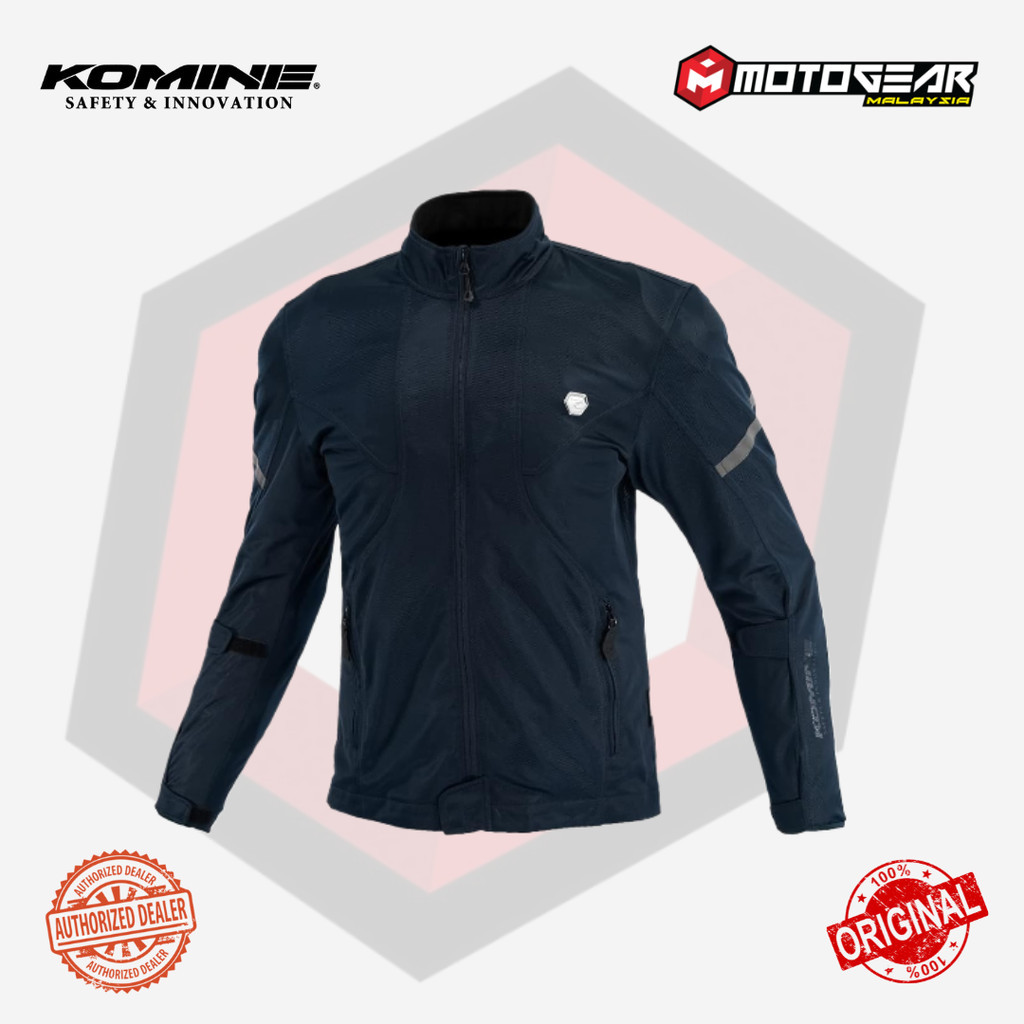 KOMINE JK-1623 PROTECT FULL MESH JACKET NEO NAVY | Shopee Malaysia