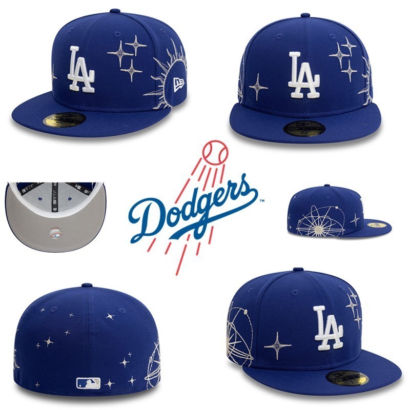 MLB Los Angeles Dodgers Fully Enclosed Embroidered Tight Hat 59FIFTY ...