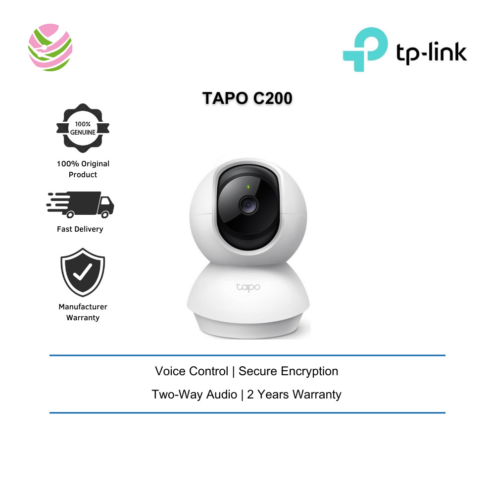 TP-Link Tapo C200 FHD Pan / Tilt Wireless WiFi Home Security Surveillance IP Camera CCTV ...