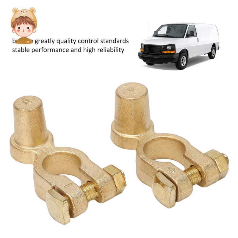 1 Pair SAE To JIS Car Battery Terminal Connector Positive Negative Top Post Battery Terminal For ...