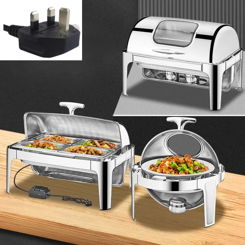 Electric Chafing Dish Buffet Set: Stainless Steel Chaffing Server ...