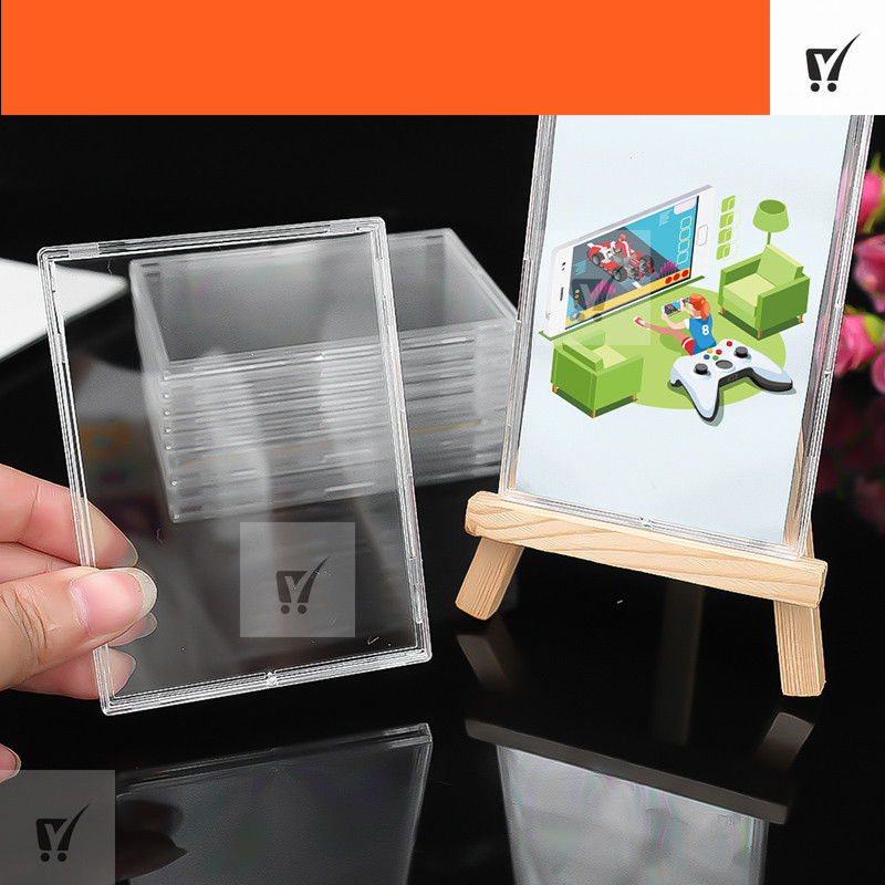 MCT 5 Pcs Simple Transparent Plastic Picture Display Phoframe ...