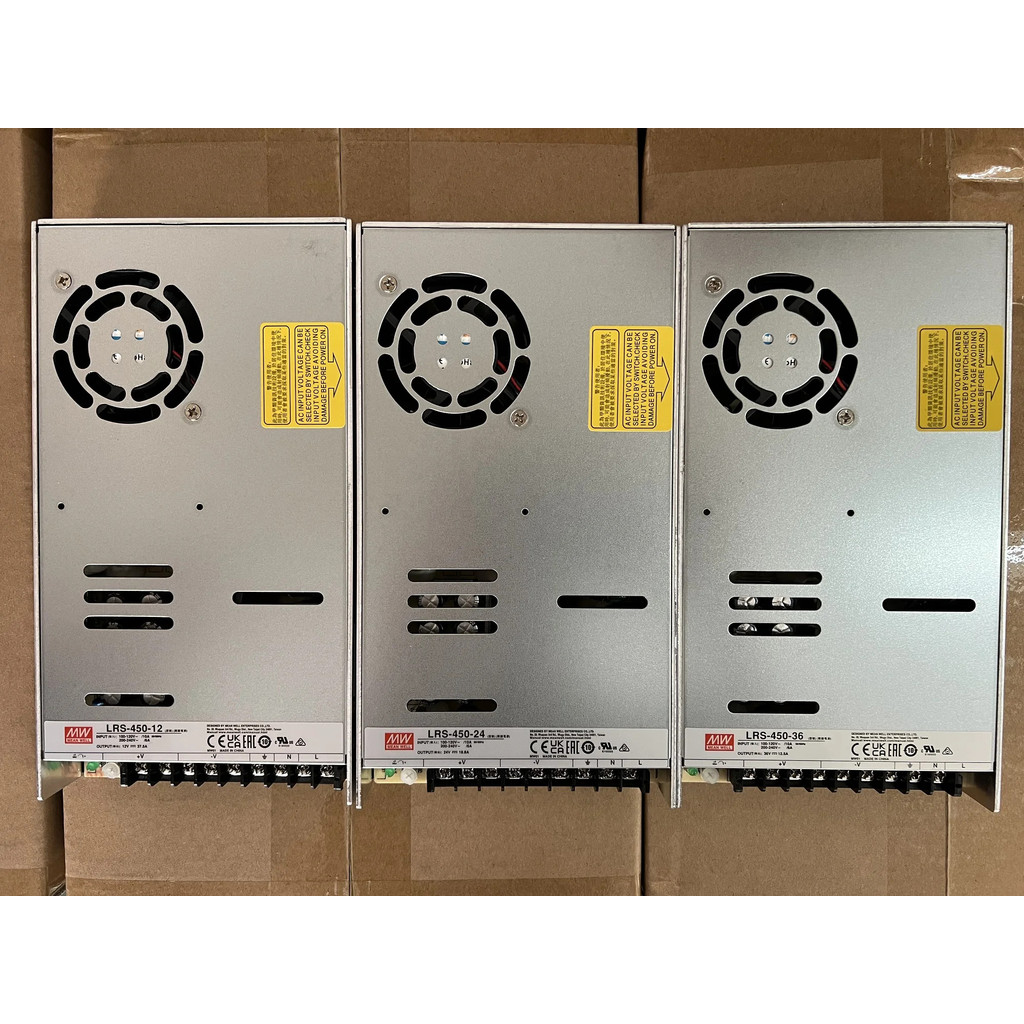 MEAN WELL LRS-450 Series 12V 24V 36V 48V 450W Original High Power ...