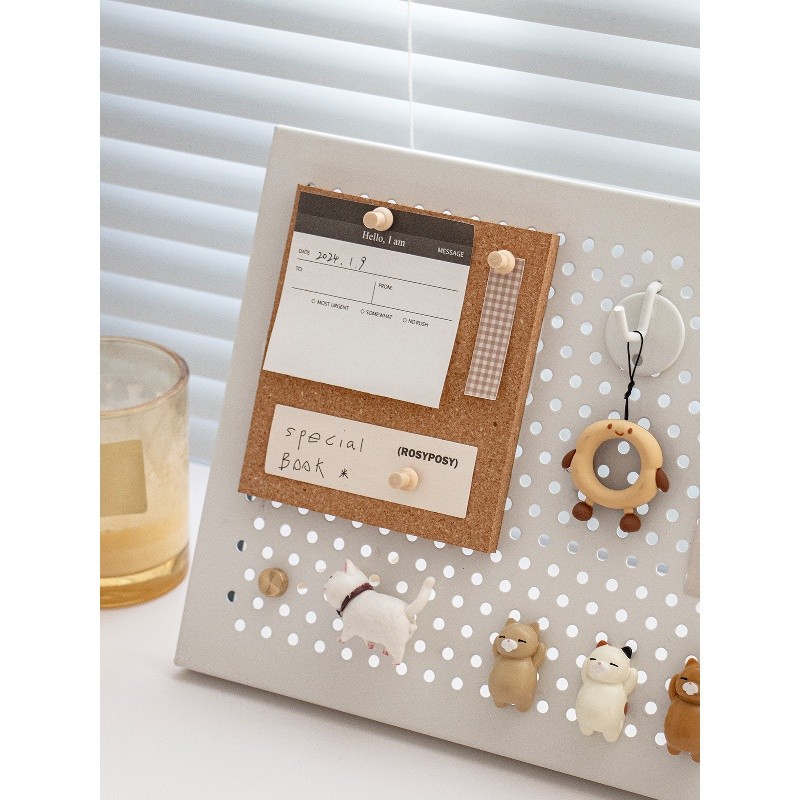 Self-adhesive Cork Wall Board Sticker Perforation-Free Hole Board ...