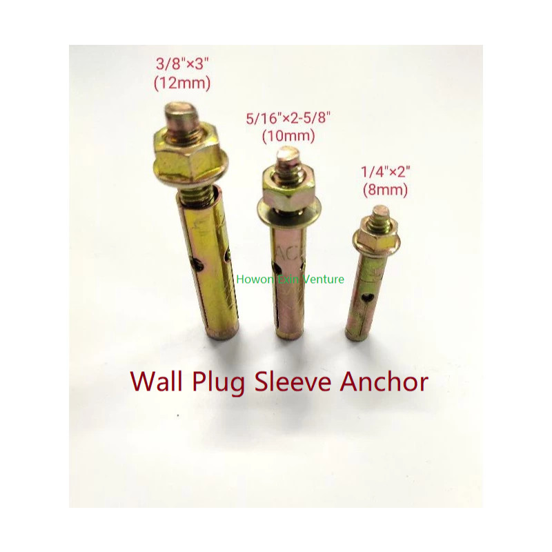 Sleeve Anchor Anchor Bolt Wall Plug Besi 3/8" X 3" / 5/16" X 2-5/8" / 1 ...