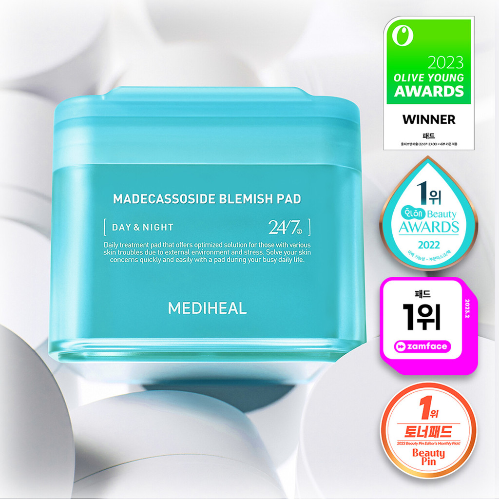 MEDIHEAL Madecassoside Blemish Pad 100 Pads | Shopee Malaysia