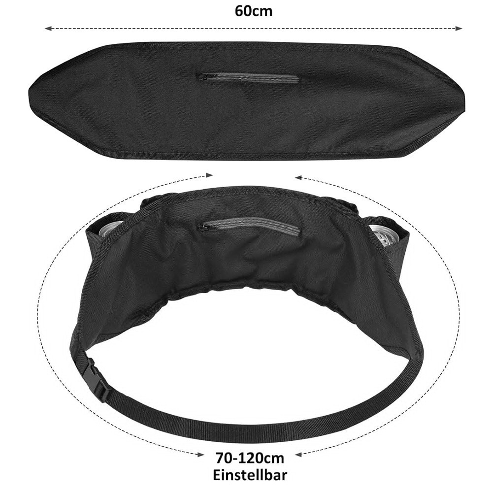 FSFO| Beer Belt Portable Drinker, Beer Drink Can Belt Can Hold 6 Cans ...