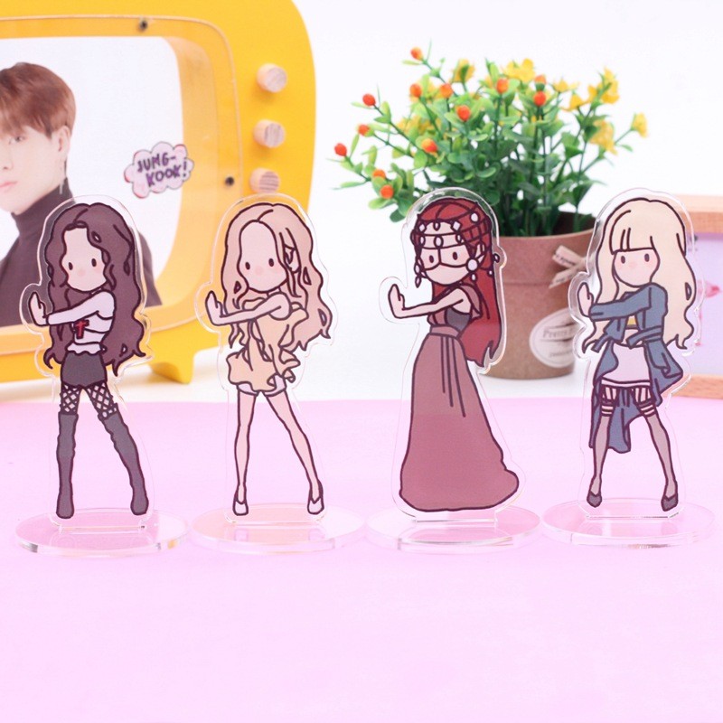 【10cm】Cartoon Cute desk Stand Kpop Blackpink Acrylic Standee Display ...