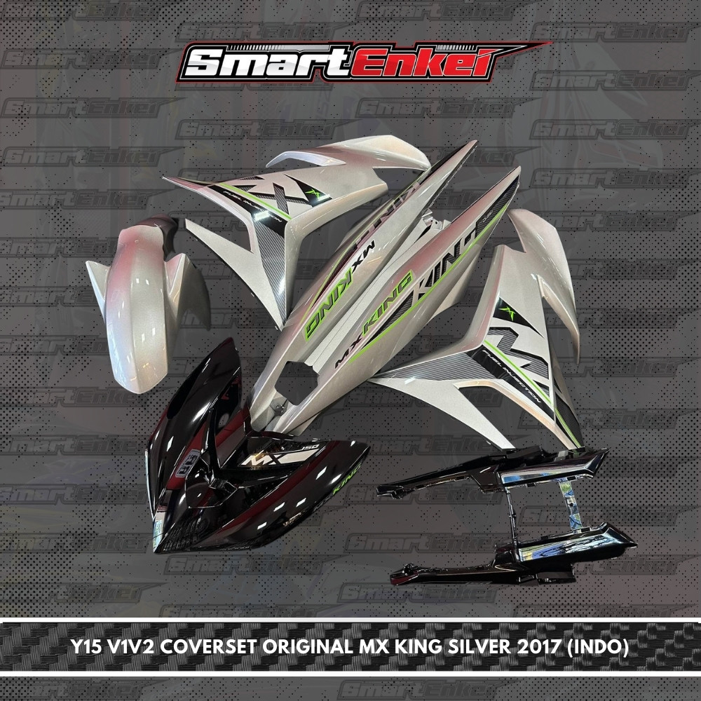 ORIGINAL- Y15 V1V2 COVERSET ORIGINAL MX KING SILVER 2017 (INDO ...