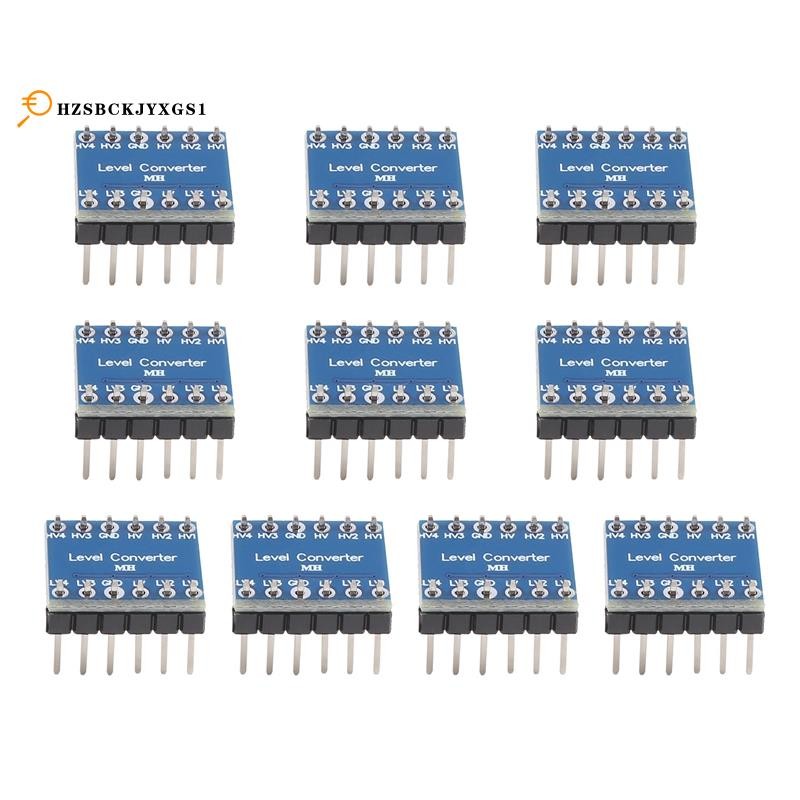 10Pcs 4 Channel IIC I2C Logic Level Converter Bi-Directional Module 3 ...