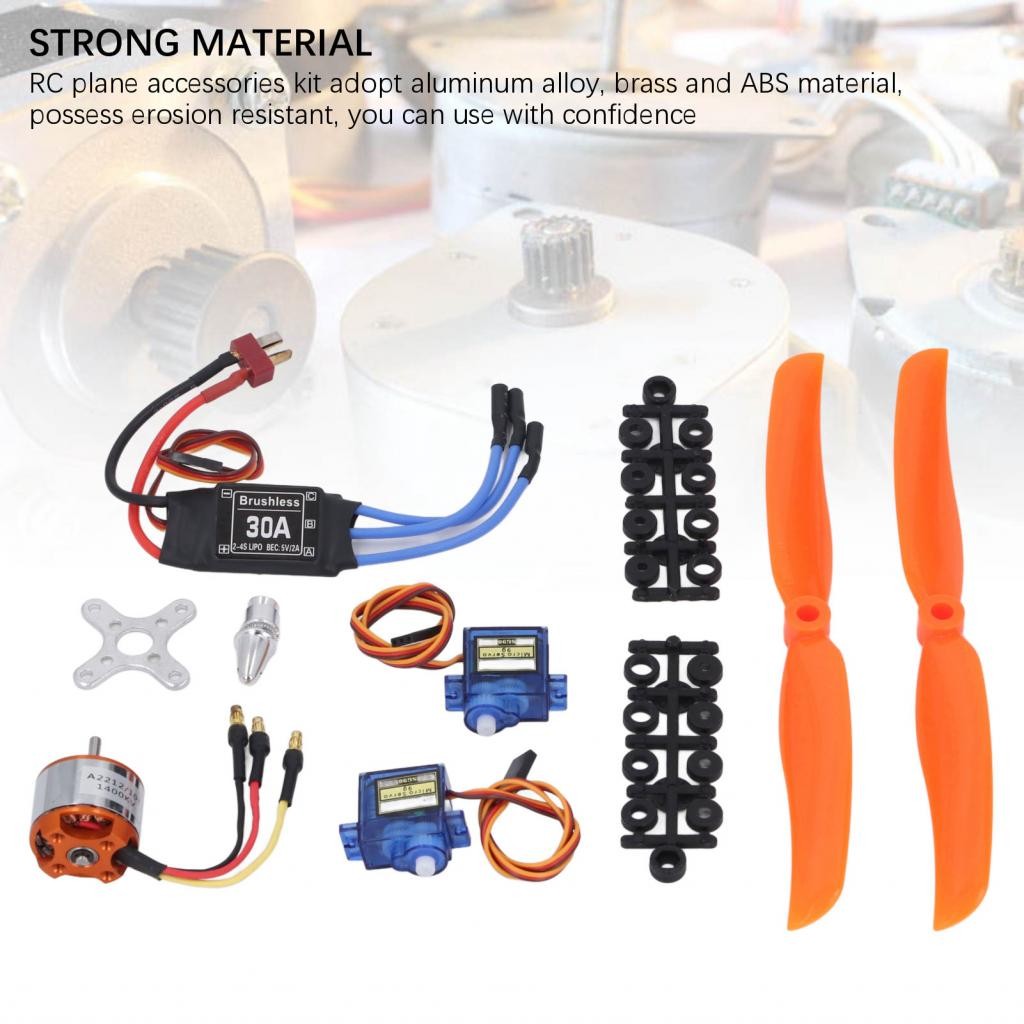 Superparis RC Airplane Motor Kit Aircraft Accessories SG90 Micro Servo ...
