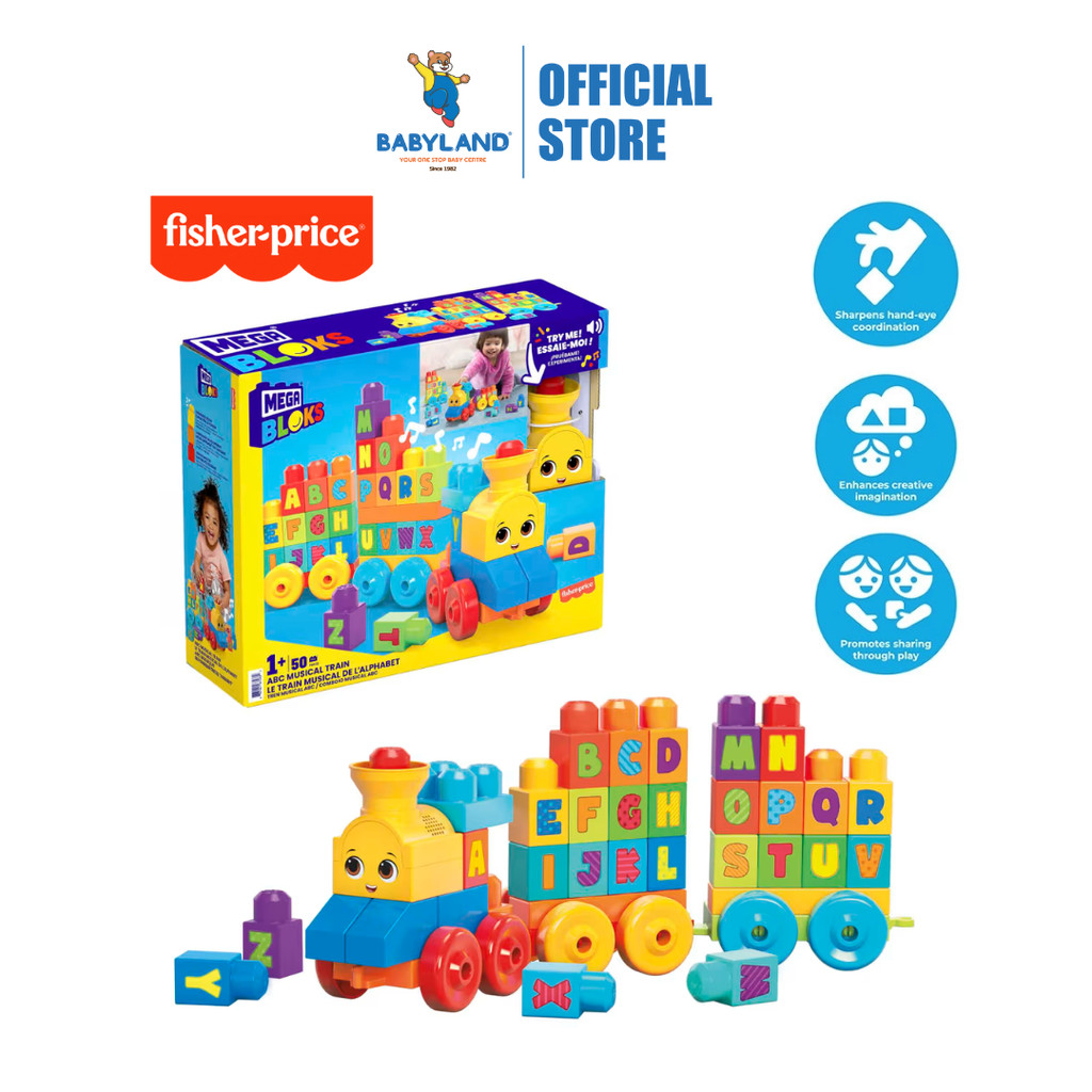 Fisher-Price MEGA Bloks ABC Musical Train Set | Shopee Malaysia