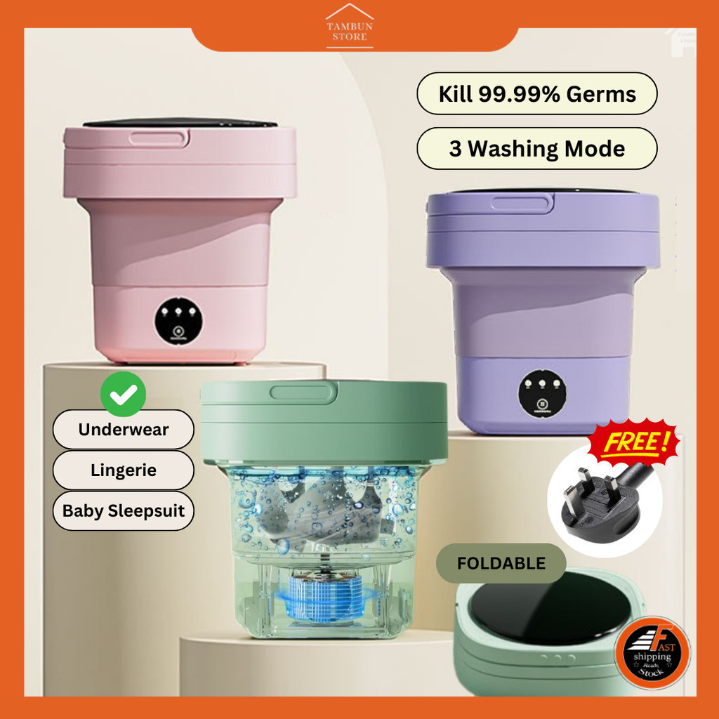 5.5L/8L/12L Mini Washing Machine with Dryer for Underwear Mesin Basuh ...