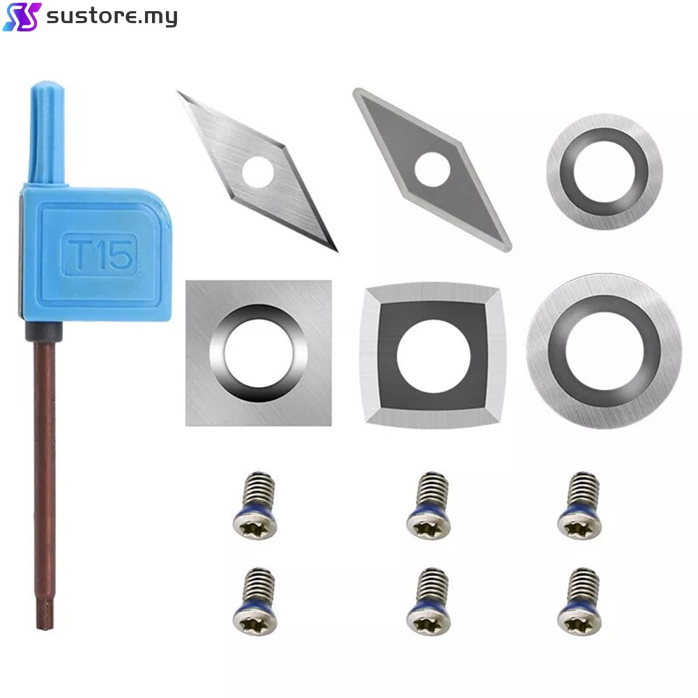 [Super] Carbide Cutter Inserts Set for Wood Lathe Turning Tool Carbide ...