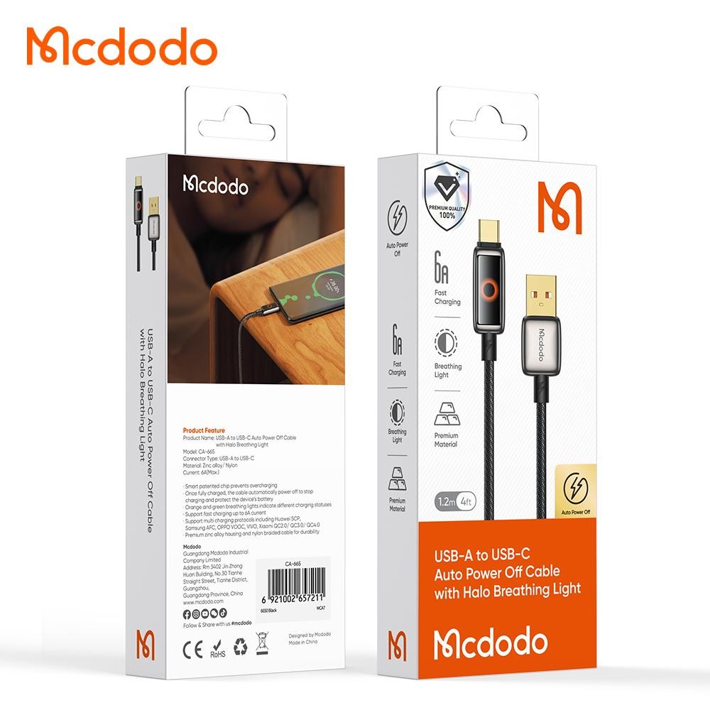 【1Yr Warranty】 MCDODO Auto Power Off CA 6590 6650 6670 6680 A to C L PD C to C with Breathing ...