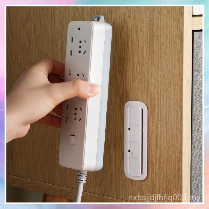 Socket Extension Holder Sticker Panel Wall Mounted Wiring Board Plug-In ...