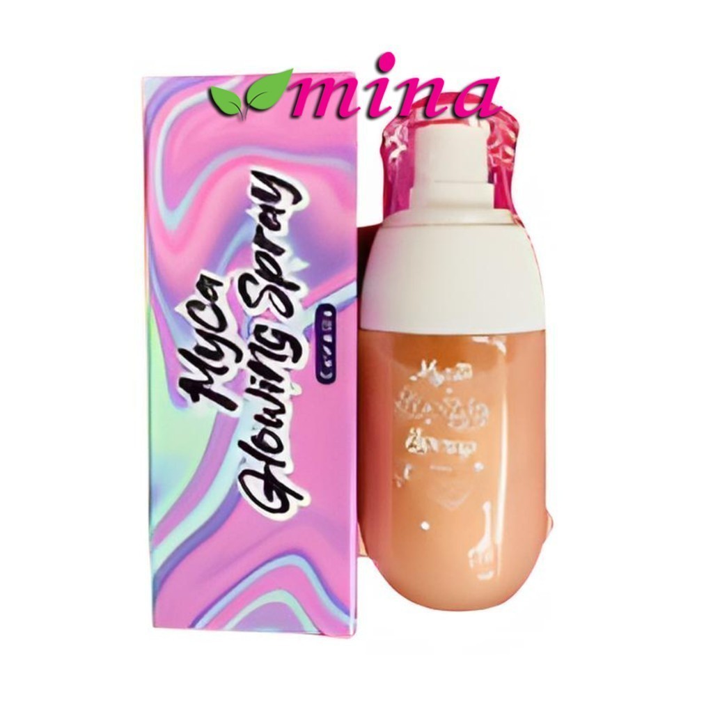 MYCA Glowing Spray Face Mist 60ml Make Up Facial Setting Long Lasting Kiss Beauty Original ...
