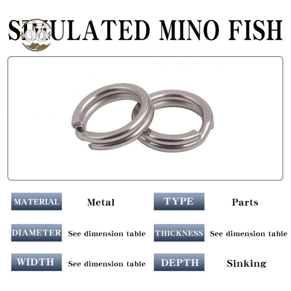 Connector Split Ring 50 Pcs Double Split Connector Split Ring Pratical ...
