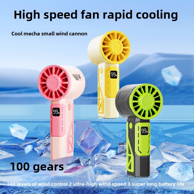 Y16 Mecha Waist-Hanging Fan 100-Gear Outdoor Small Construction Site ...