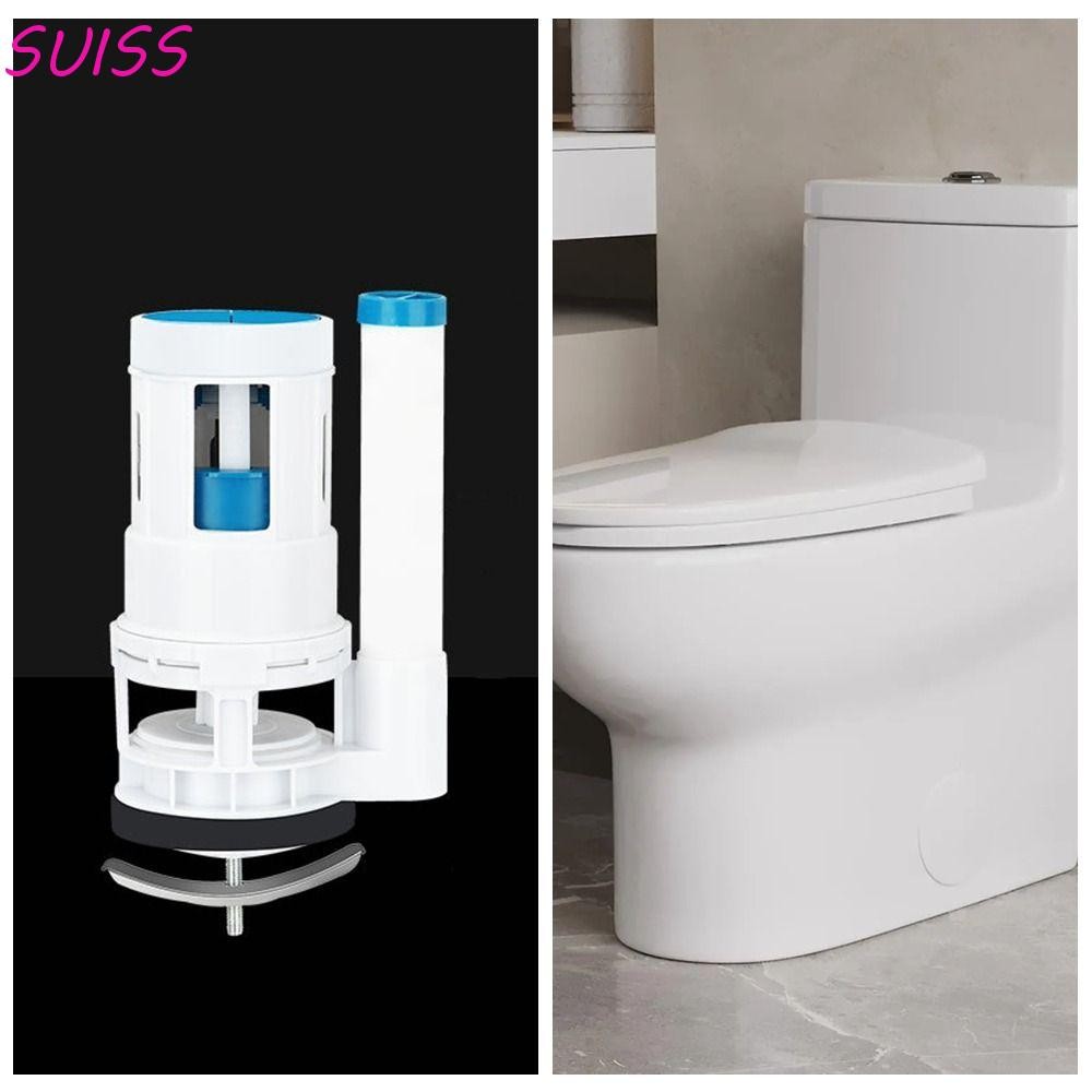 SUISS Water Outlet Valve, Plastic Dual Flush One Piece Toilet Drain ...
