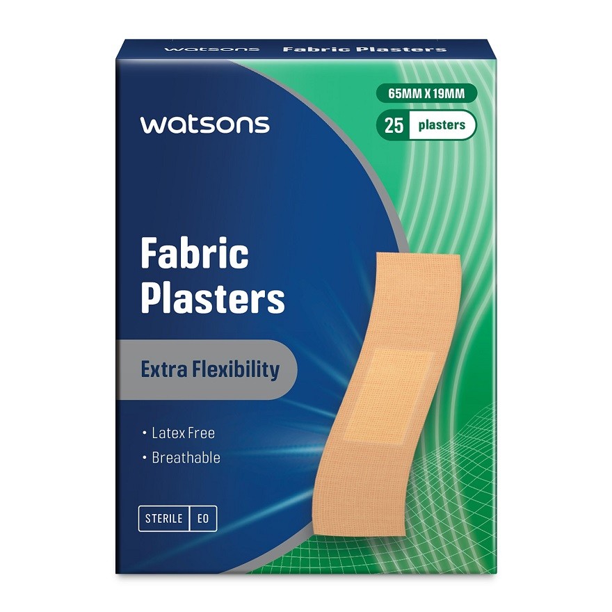 WATSONS Fabric Extra Flexibility Plasters 25's | Shopee Malaysia