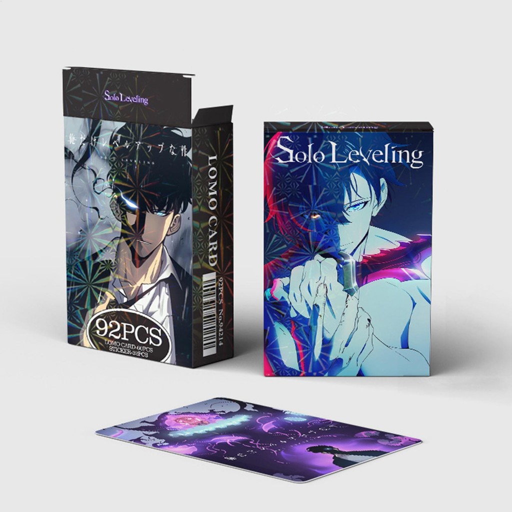 Solo Leveling Anime Collectible Cards Pack Box 92 Pieces Card ...