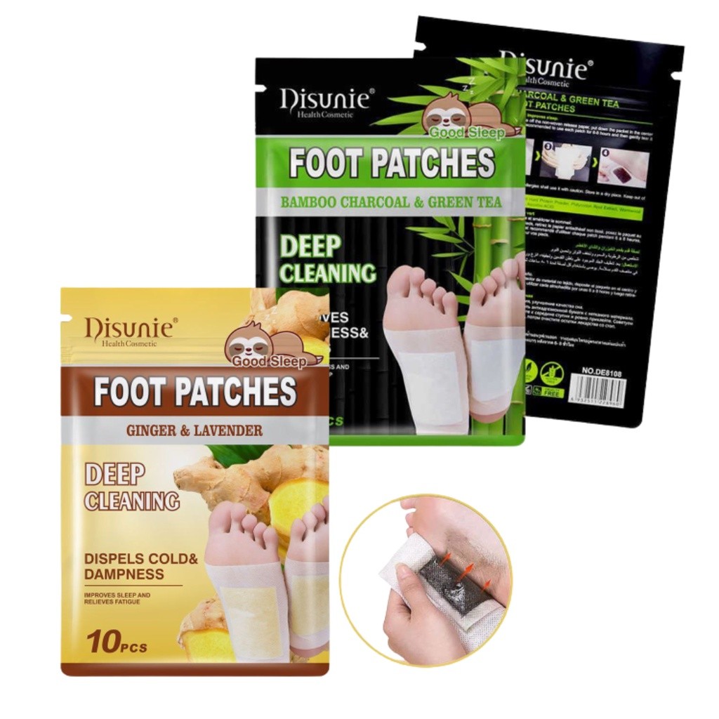 DISUNIE GINGER BAMBOO CHARCOAL FOOT PATCHES (5 PAIRS) | Shopee Malaysia