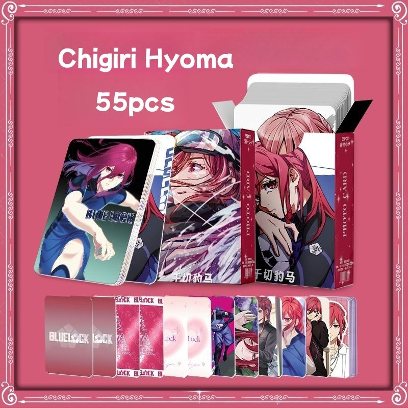 50-92pcs Manga Manhwa Blue Lock Chigiri Hyoma Laser Holographic Lomo ...