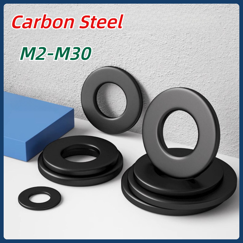 [MX1] Ratakan ISO7089 Grade 8 Flat Washer (Black) M2-M30 Carbon Steel ...