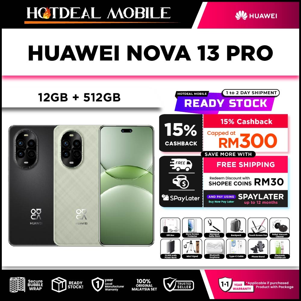 HUAWEI Nova 13 Pro [12GB RAM 512GB ROM] - Original HUAWEI Malaysia | Shopee Malaysia