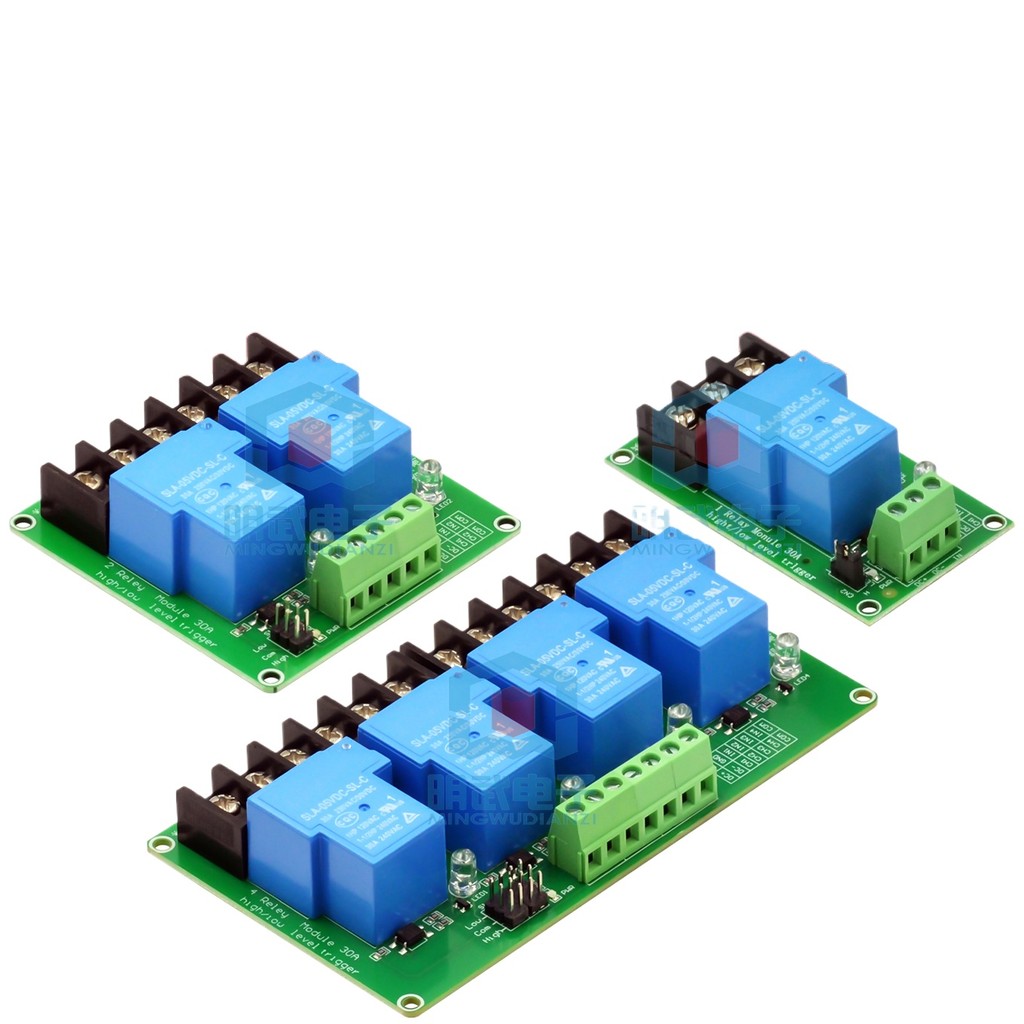 1 Channel 2 Channel 4 Channel 30A High Low Level Trigger Relay Module 5V Smart Home PLC ...