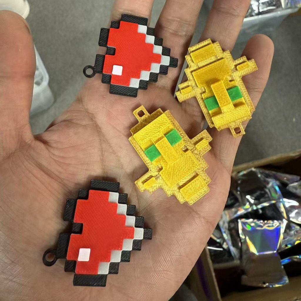 2025 Minecraft Keychain Totem of Undying Creeper Minecraft Toys Steve ...