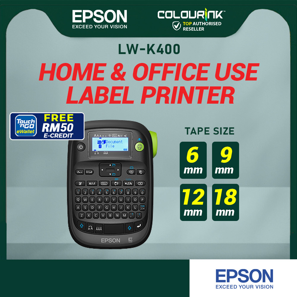Epson Labelwork LW-K400 LW-600P LW-700 LW-1000P Z700FK Z900FK Portable ...