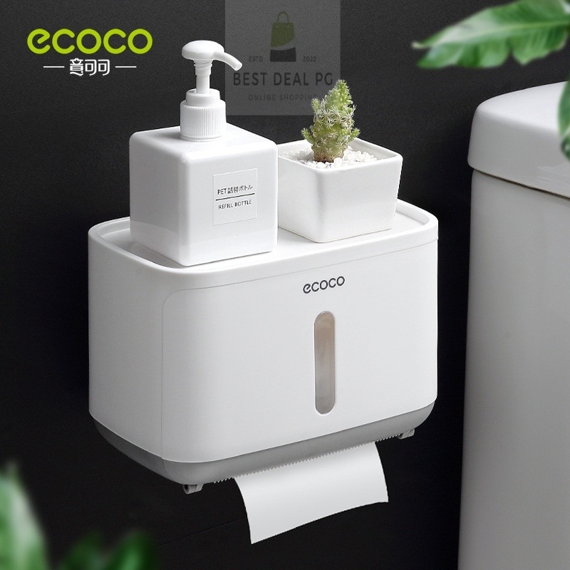 BestDeal ECOCO Waterproof Bathroom Roll Paper Box Toilet Paper Box Wall ...