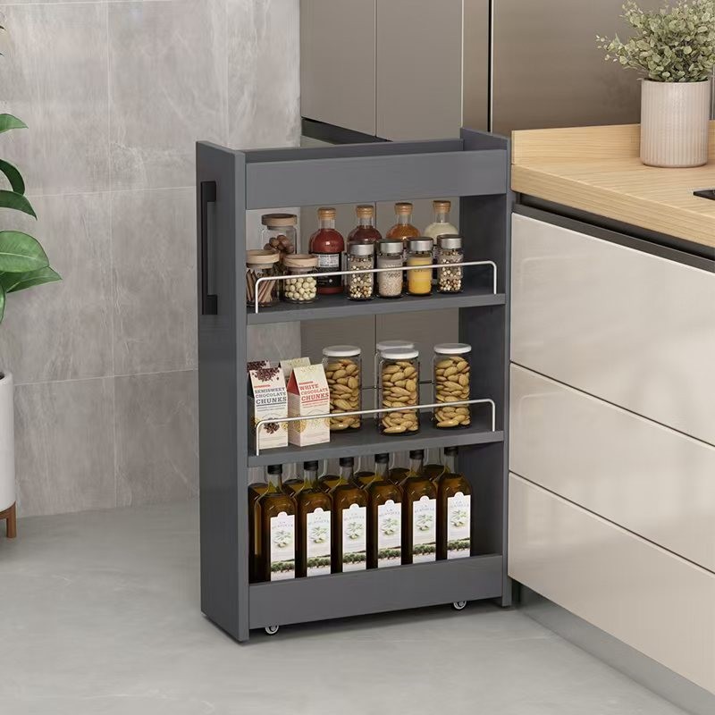 Sliding Sliding Slit Cabinet Narrow Cabinet with Wheels Invisible ...