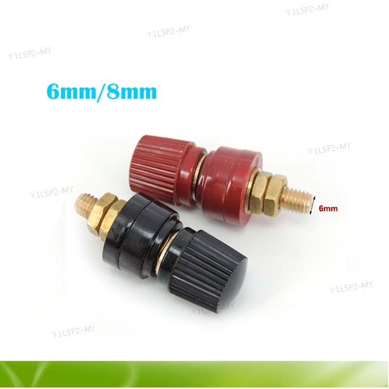 M6 6mm 8mm Brass Stud Binding Post Premium Blocks Power Junction ...
