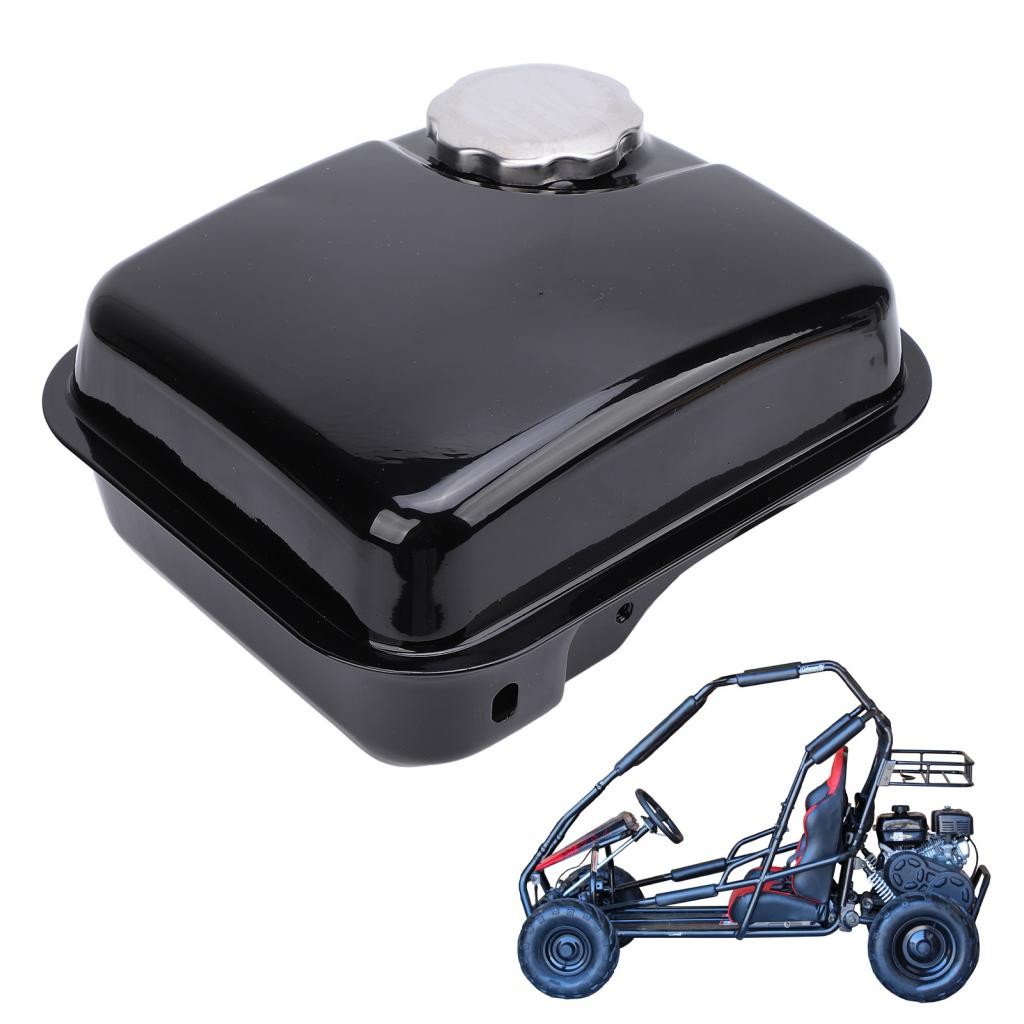 Cooltools Go Kart Gas Tank Mini Bike Fuel Retro Style Stainless Steel ...