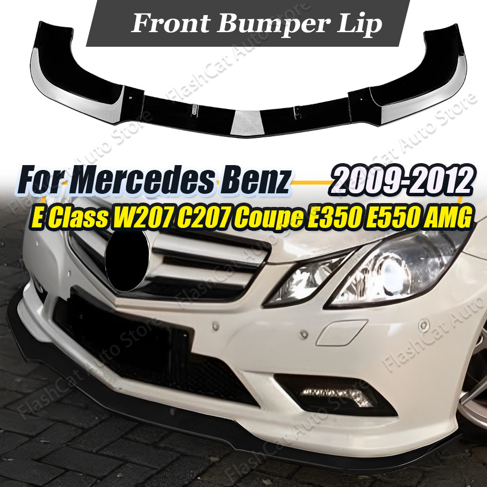 C207 W207 Front Bumper Splitters Lip For Mercedes Benz E Class Coupe ...
