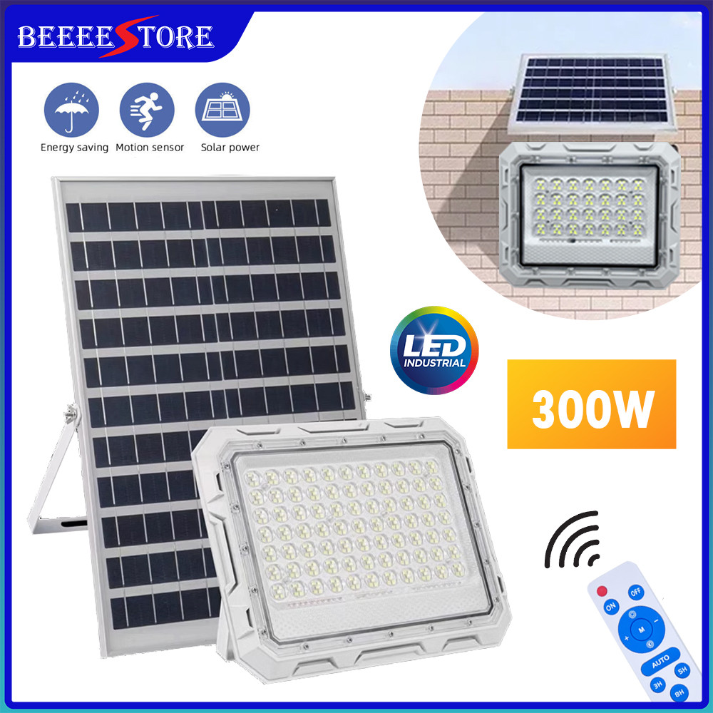 LED Solar Flood Lights (385LED) 300W DAYLIGHT 6500K PORTABLE LED SOLAR ...