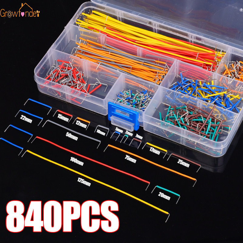 New U Shape Preformed Breadboard Jumper Wire Kit 14 Lengths Assorted ...
