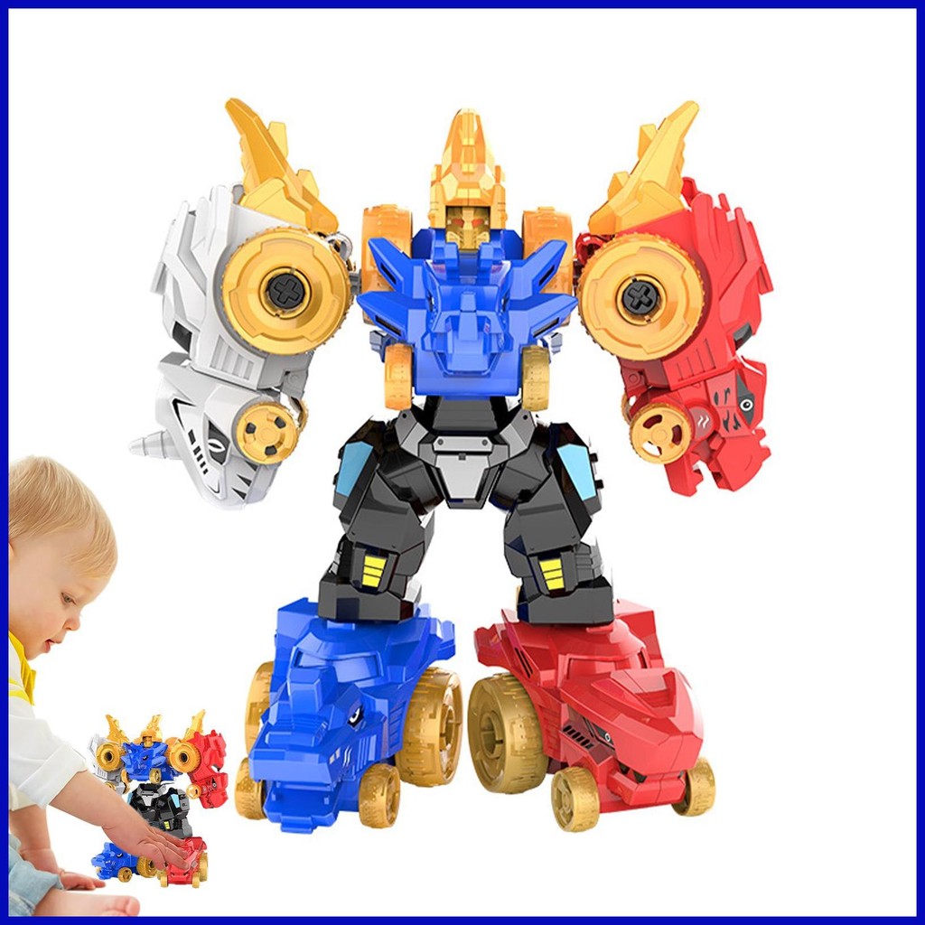 Dino Robot Transform 5-in-1 Transforming Robots For Kids Educational ...