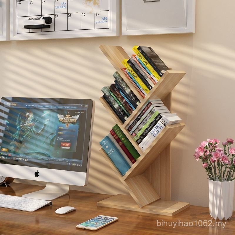 Multi-layer Desktop Tree-Shaped Bookshelf Children's Simple Shelf ...