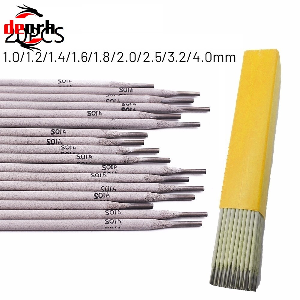 20pcs 304 Stainless Steel Electrode A102 Solder Wires 1.0mm-4.0mm ...