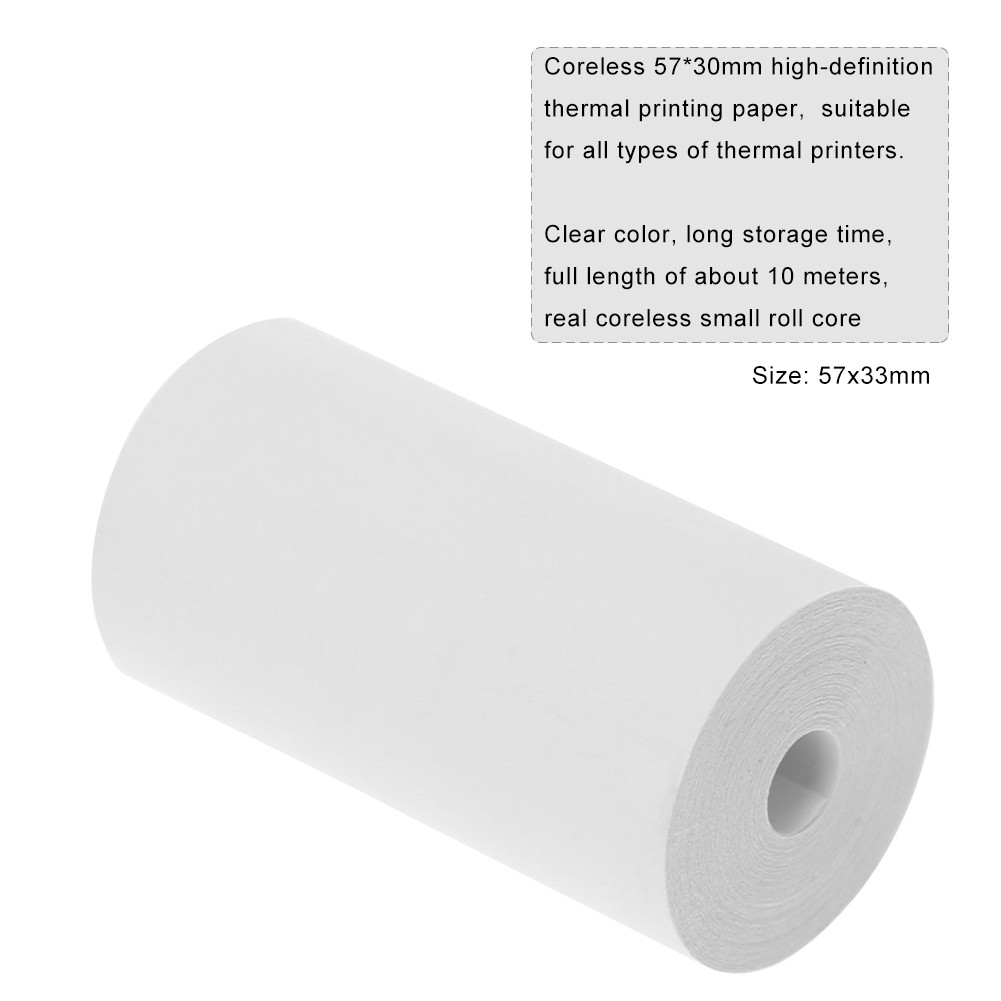 5 Roll Non-sticky Printing Sticker Photo Paper for Photo Printer ...
