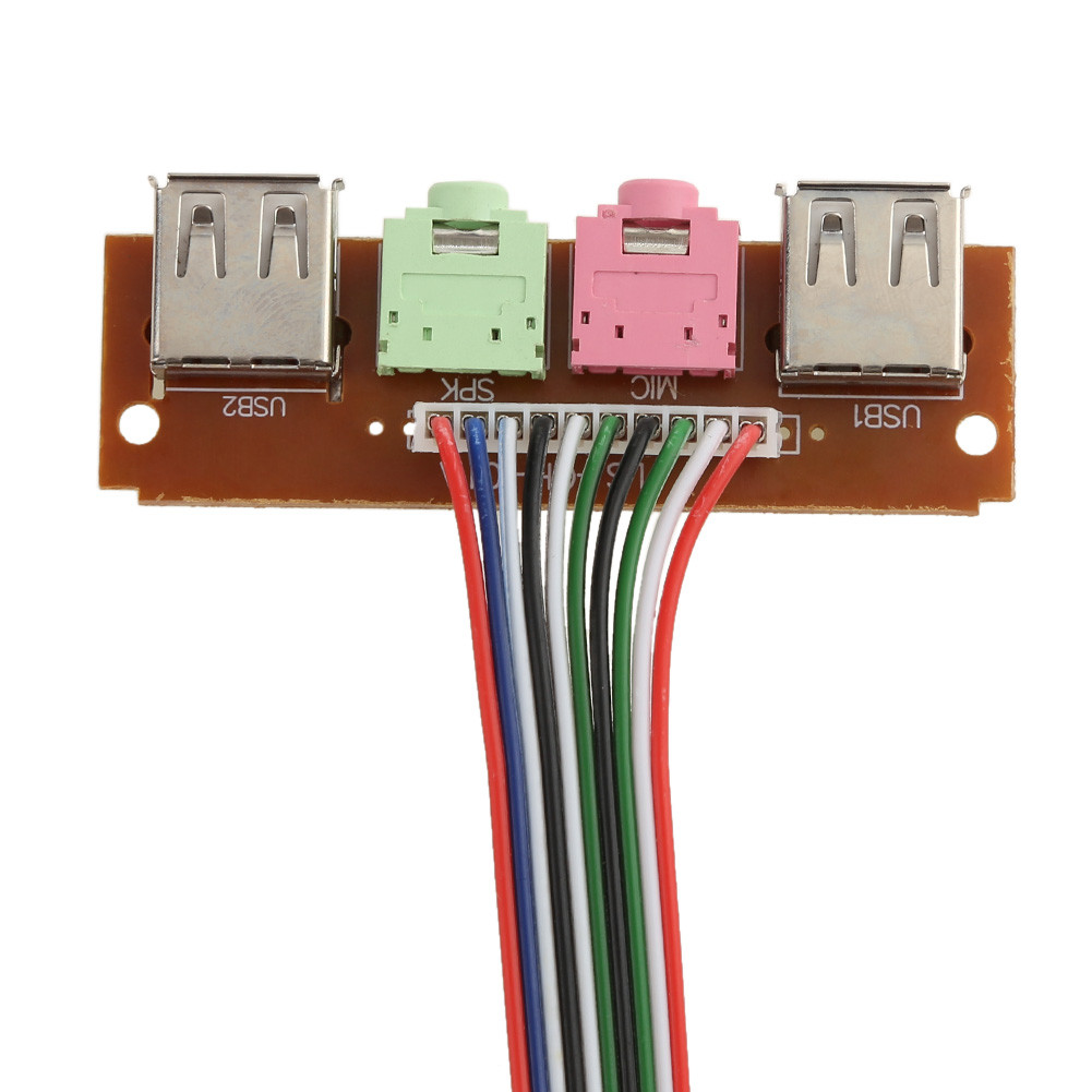 I/0 Audio Output Input Dual USB Front Panel Board Cable for Computer ...