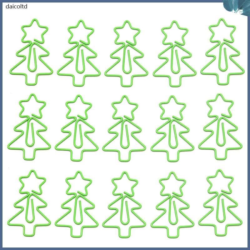30 Pcs Christmas Tree Paper Clips Cute Shaped Memo Clamp daicoltd ...