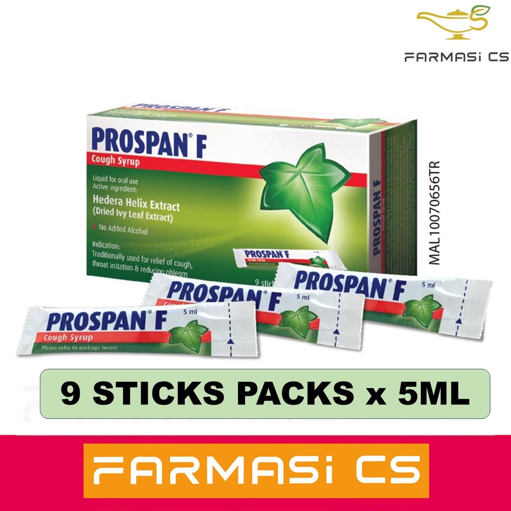 PROMO Prospan F Cough Syrup Stick 5ml 9 Stick Packs EXP:08/2025 [ Ivy ...