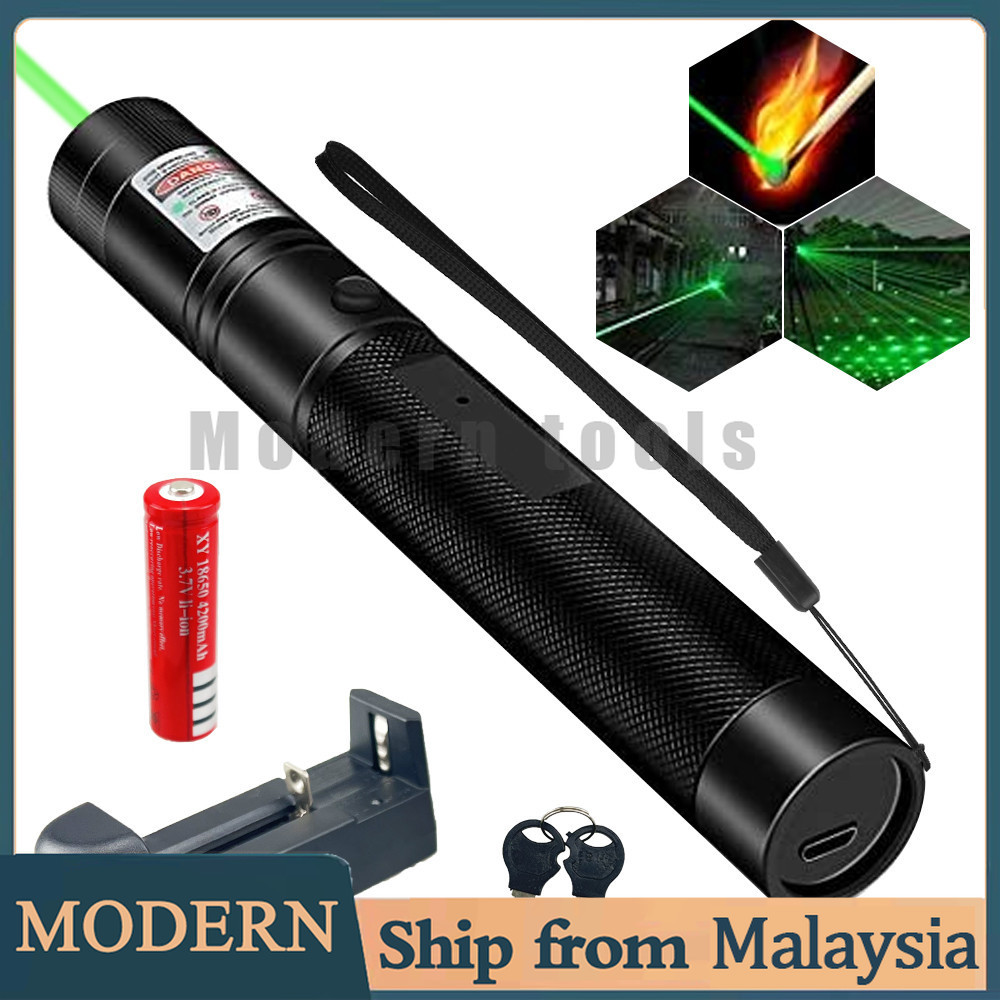 532nm 5mw 303 Green Laser Pointer Laser Pen Rechargeable Visible Beam Light Presentation ...