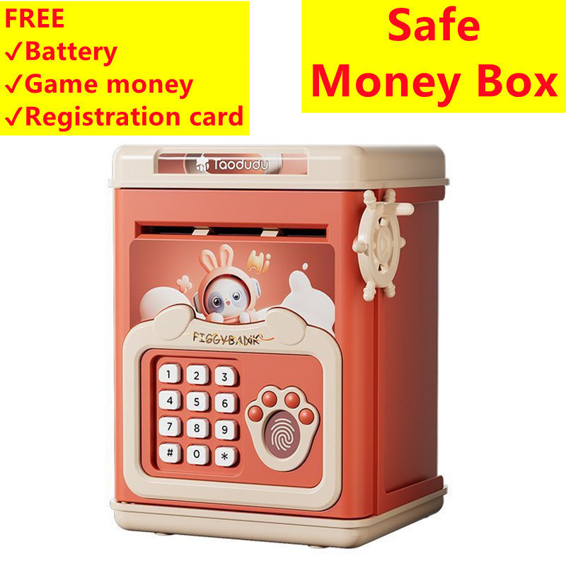Kid Saving 6909 Password Fingerprint Safe Money Box Saving Password ...